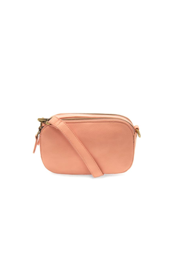 Crepe Pink Layne Double Zip Mini Camera Crossbody — bfearless.